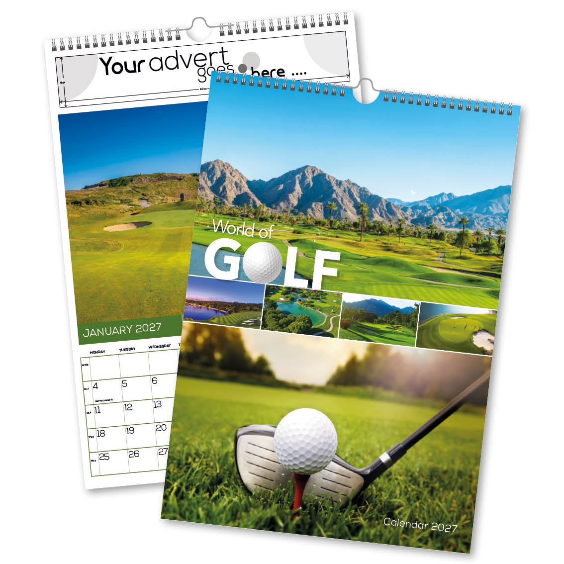 World of Golf Wall Calendar 2026 - Think Promote