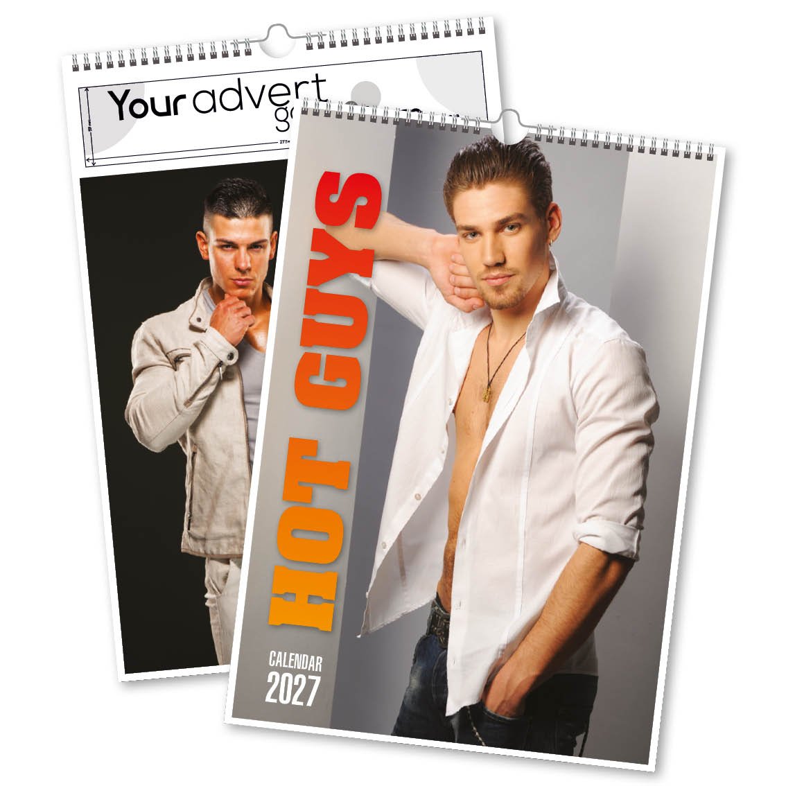 Hot Guys A4 DiGi Wall Calendar 2026 - Think Promote