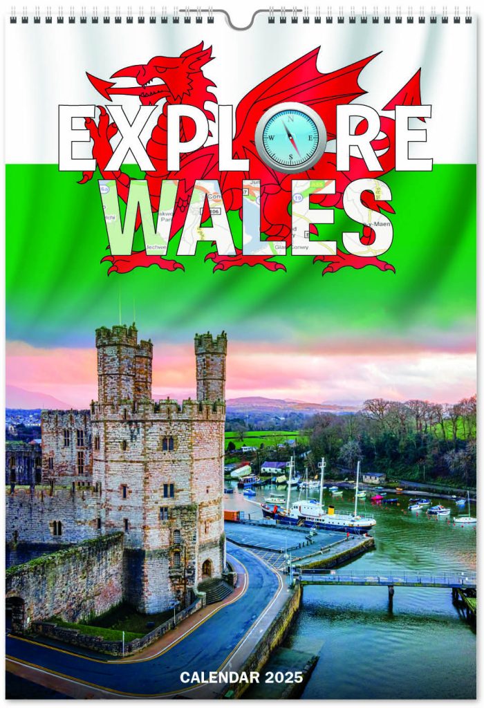 Explore Wales Wall Calendar 2025 - Think Promote