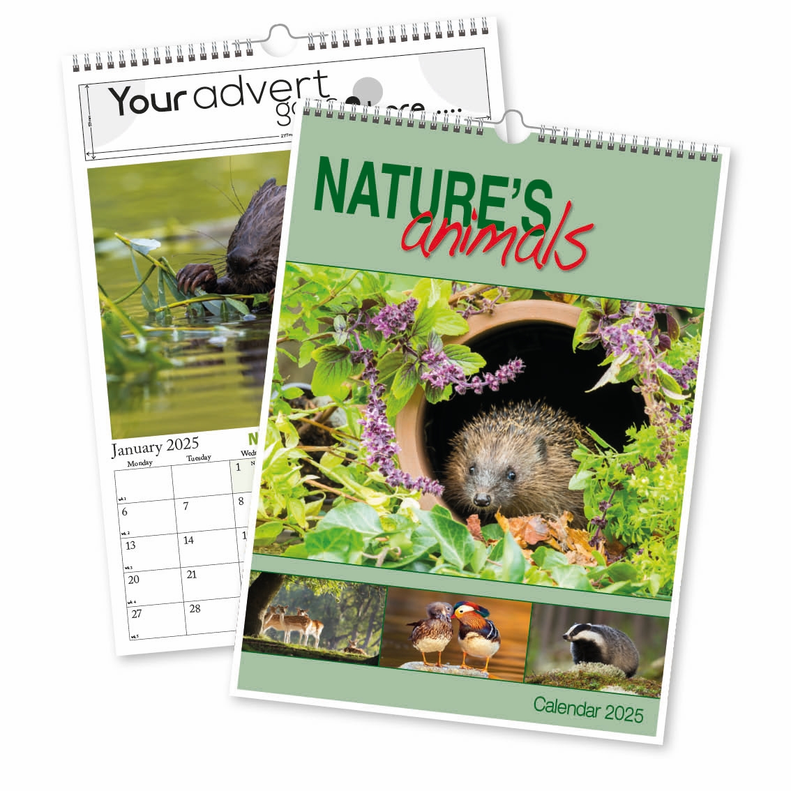 Nature's Animals A4 DiGi Wall Calendar 2024 - Think Promote