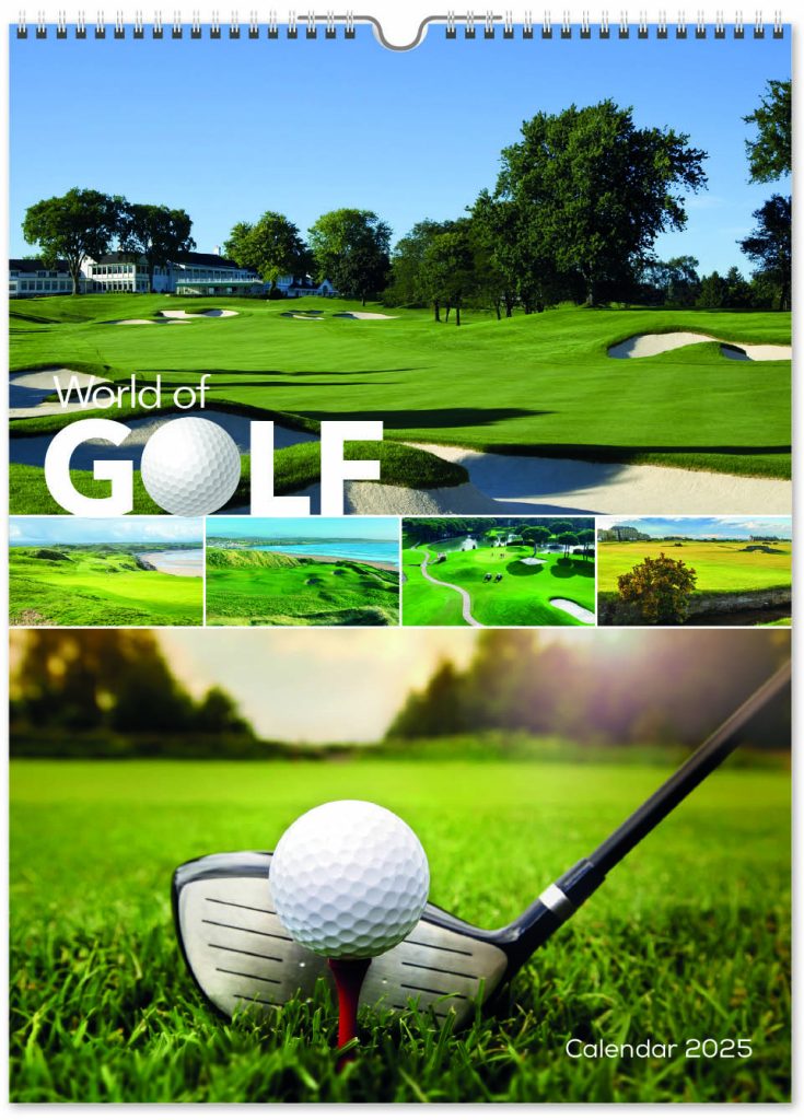World of Golf Wall Calendar 2025 - Think Promote