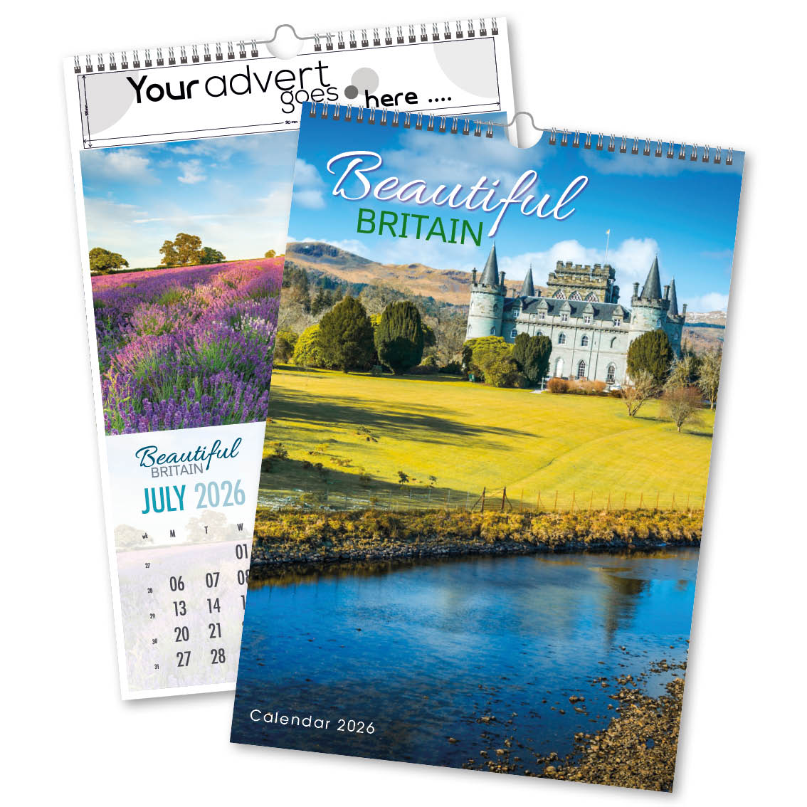 Beautiful Britain Portrait Wall Calendar 2026 - Think Promote