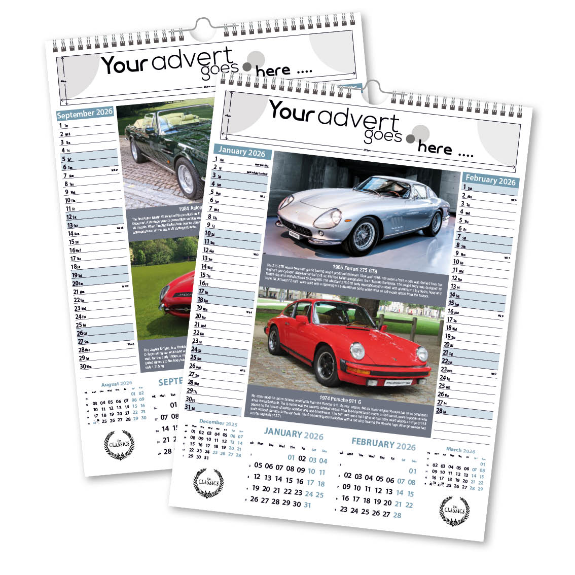 The Classics Memo Wall Calendar 2026 - Think Promote